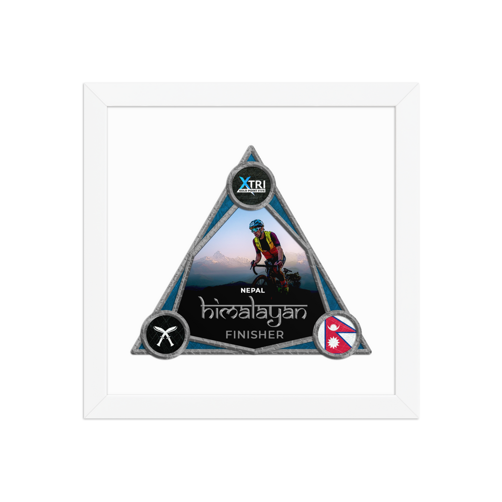 Himalayan SP5 Finisher Badge Collector's Framed Poster – XTRI World Tour